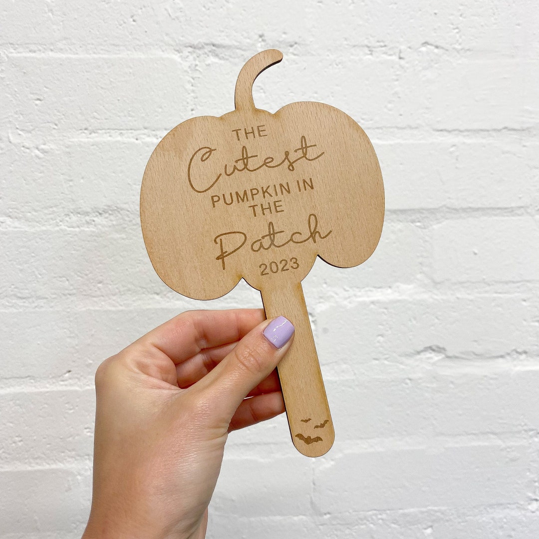The Cutest Pumpkin in the Patch Paddle | Halloween Photo Props ...