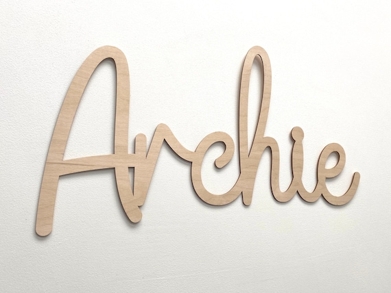 Personalised Wooden Name Sign Wall Lettering Custom - Etsy