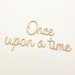 Once Upon A Time Sign | Wall Lettering | Wooden Nursery Sign | Nursery ...