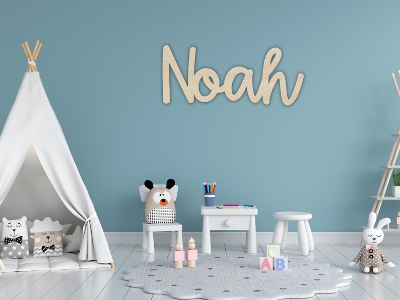 Personalised Wooden Name Sign Wall Lettering Custom - Etsy