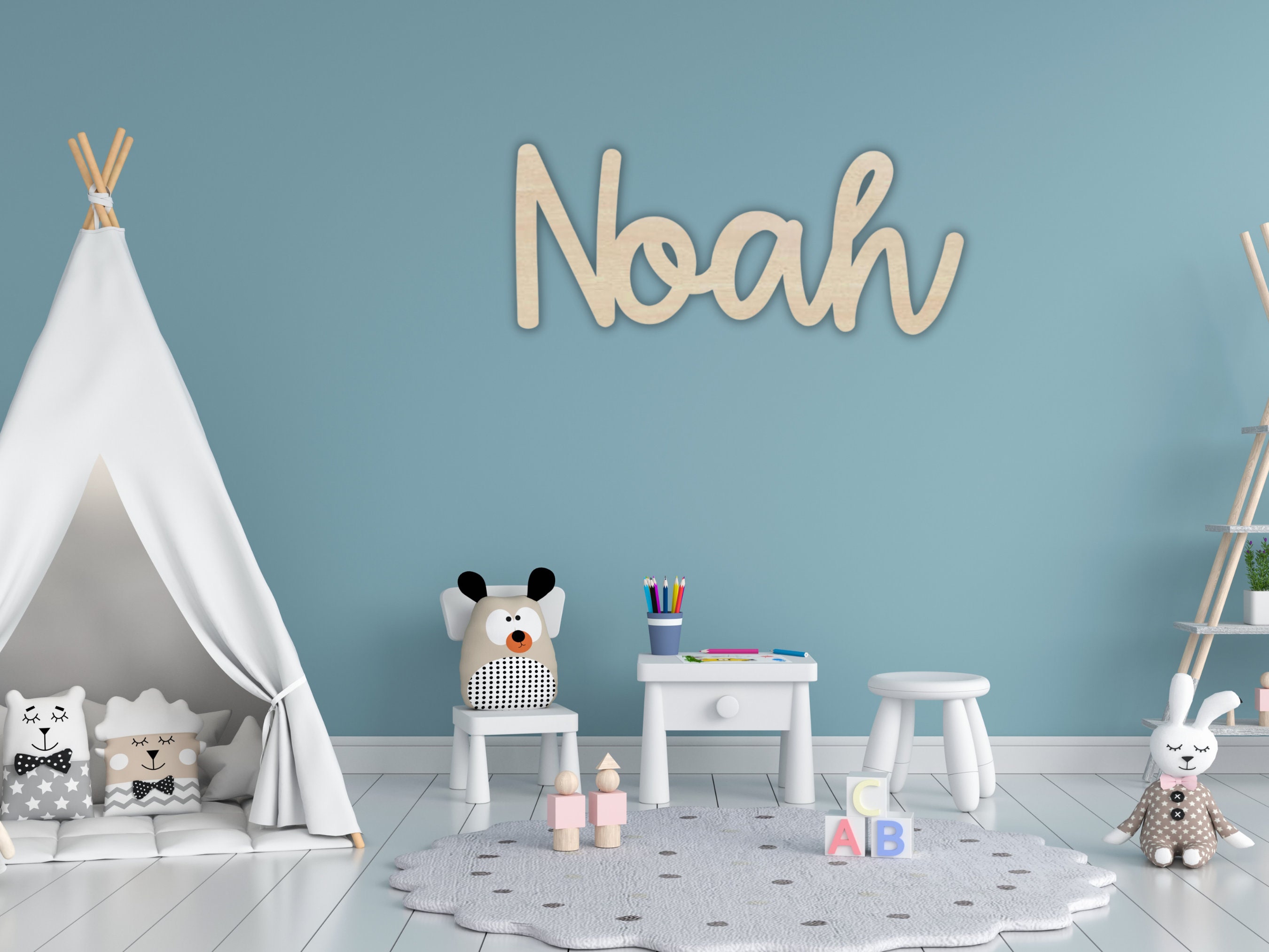 Personalised Wooden Name Sign Wall Lettering Custom - Etsy