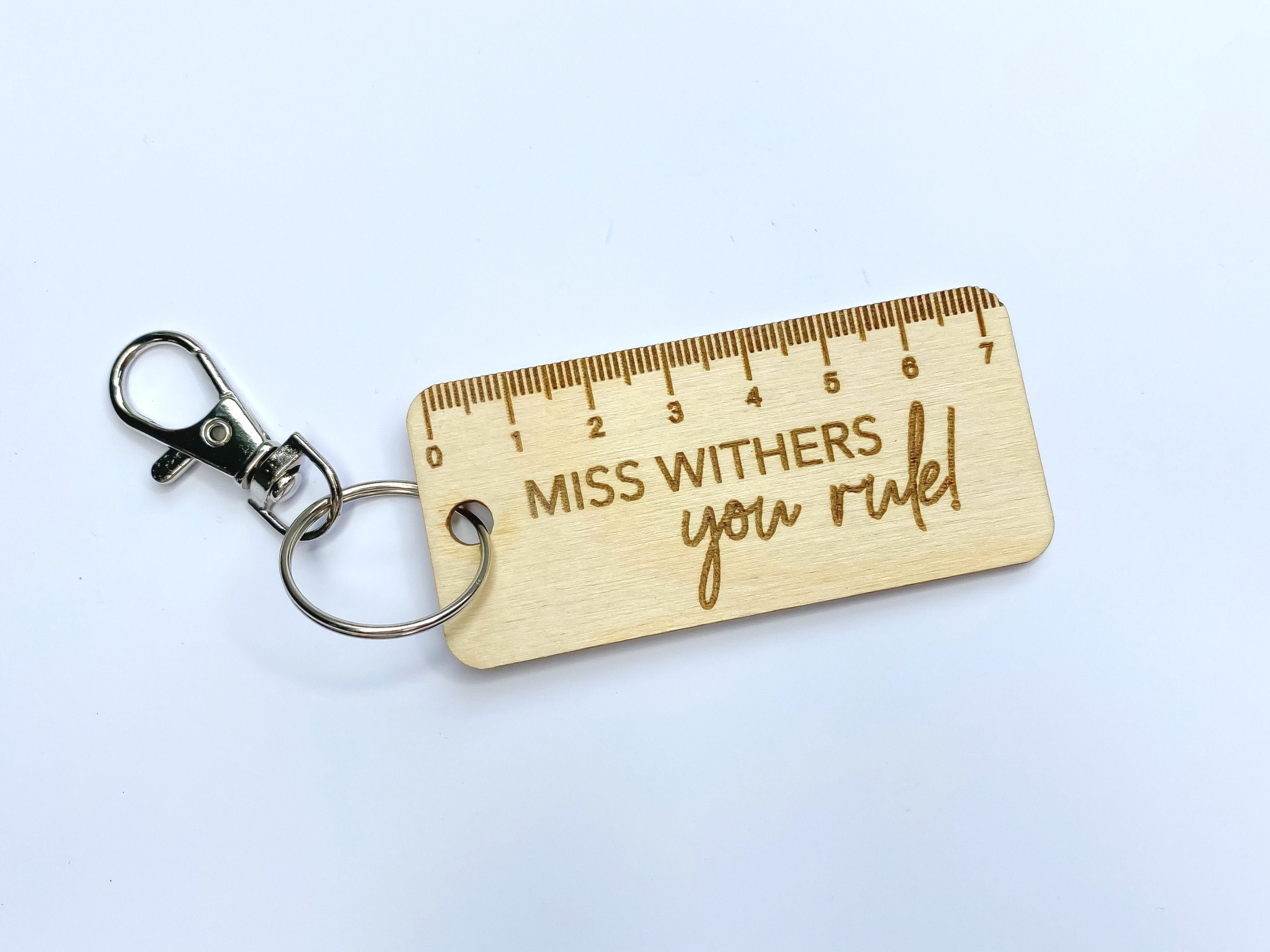 Personalised "you Rule!" Teacher Keyring - Gift Ideas for Teachers ...