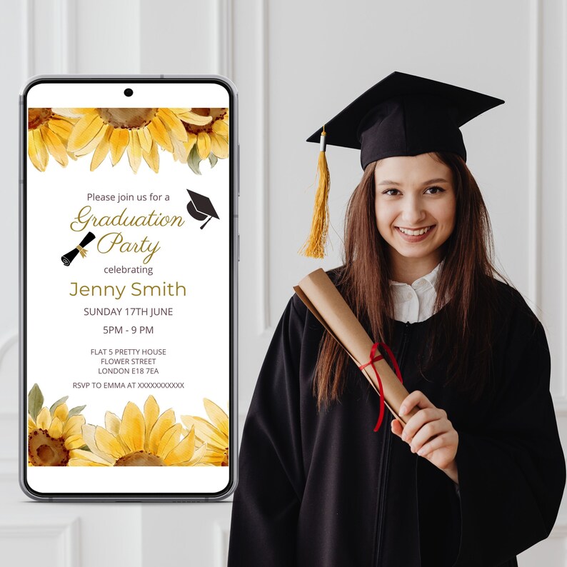 Editable Graduation Invitation Template. Get This Digital - Etsy