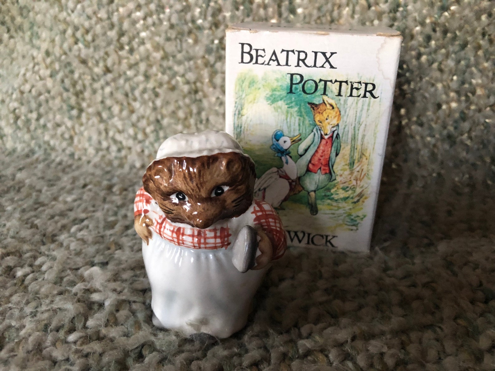 Beatrix Potter Figurine "mrs. Tiggy Winkle" W/box, F. Warne & Co. Ltd ...