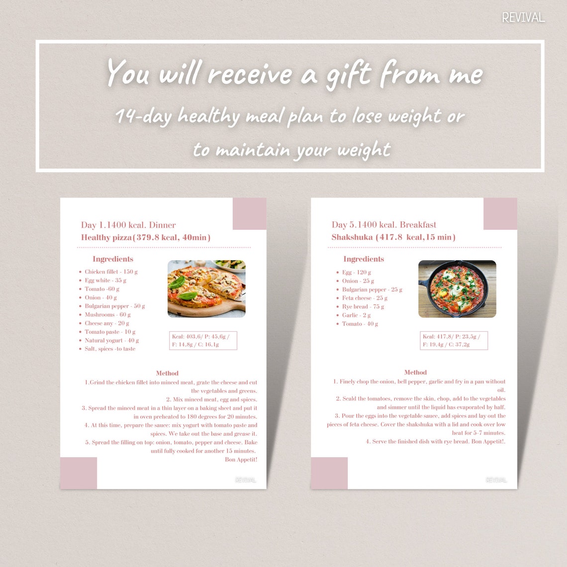 Meal Planner Printable Meal Planner Bundle Weekly Food - Etsy