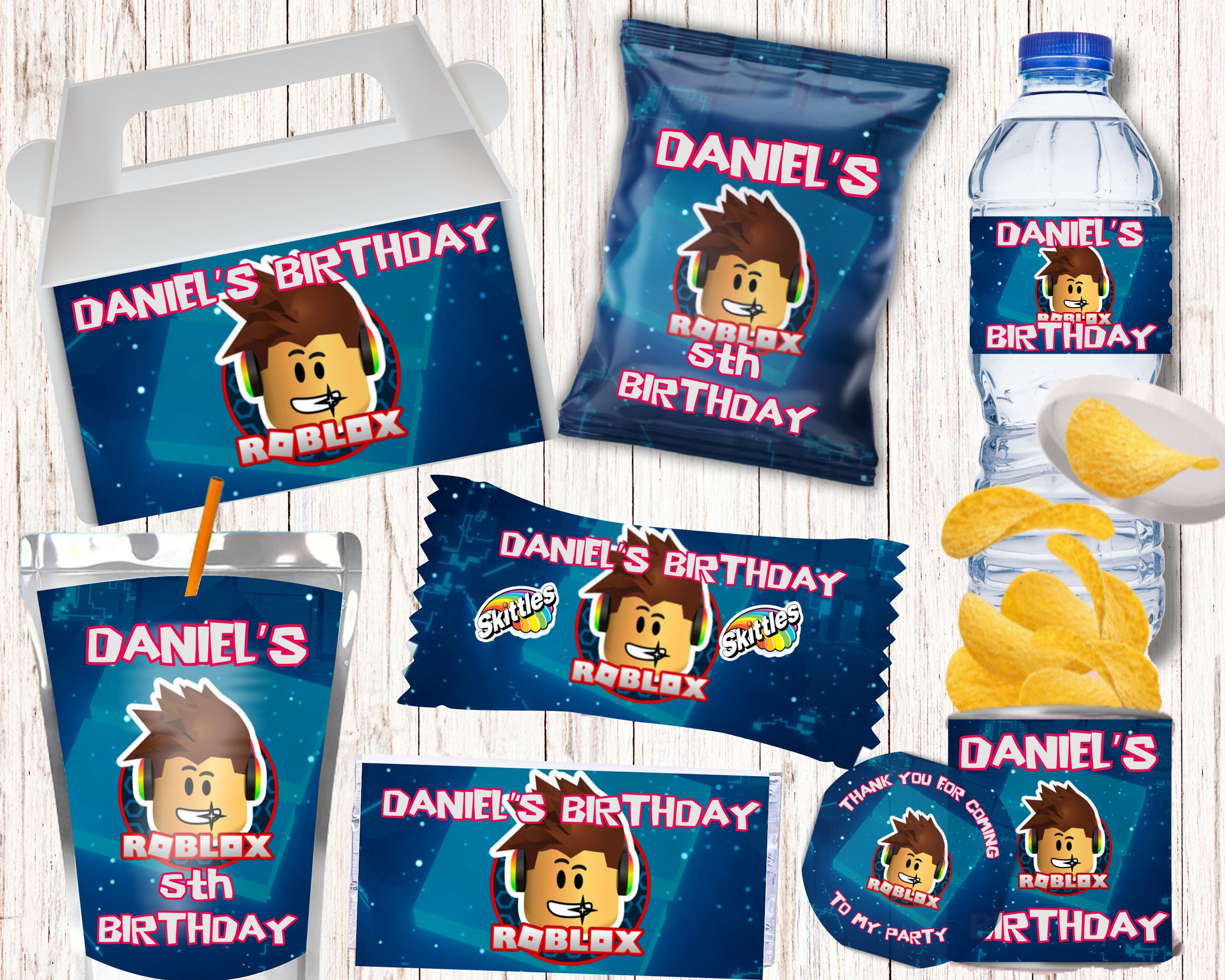 Roblox Party Package Roblox Birthday Printables Party Kit DIGITAL FILES ...