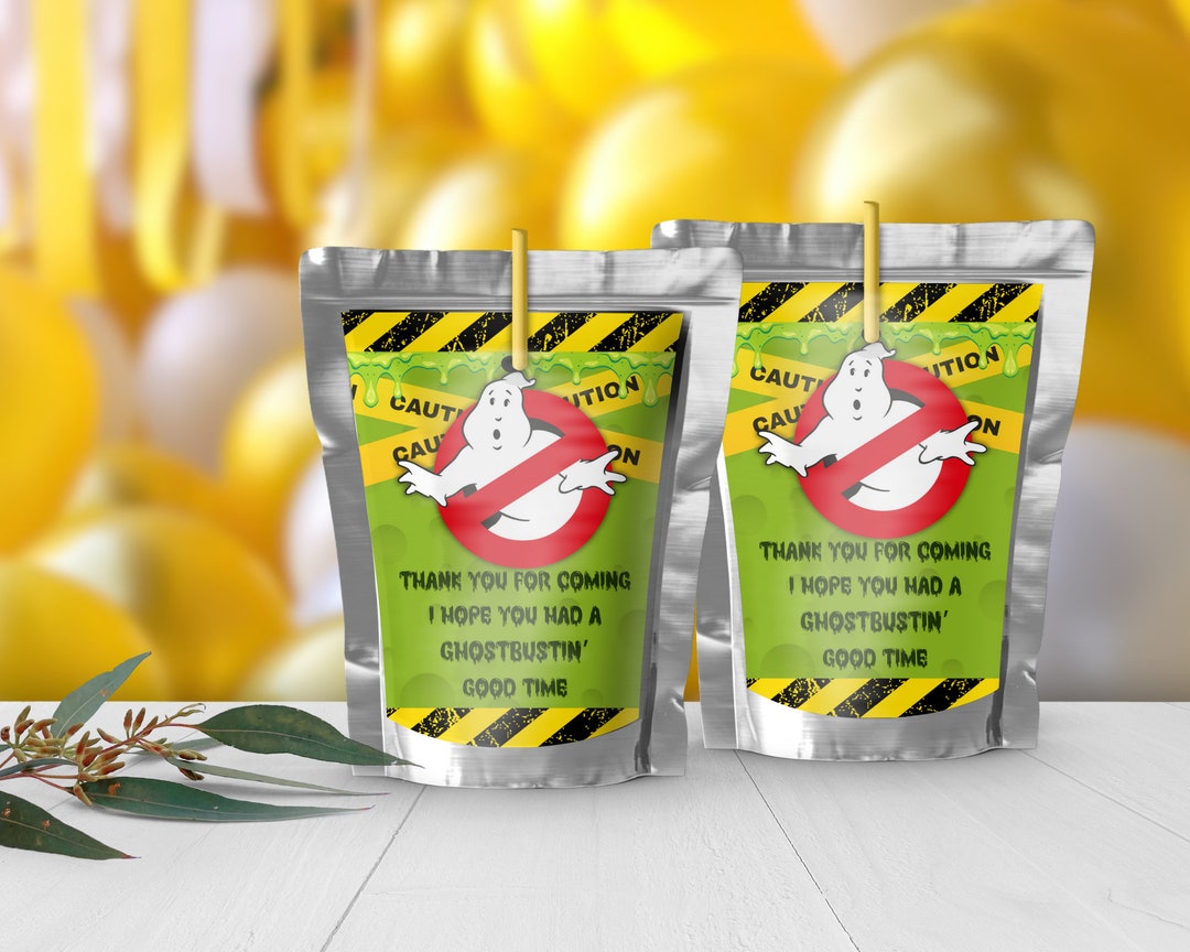 Ghostbusters Party Theme Capri Sun Labels Download and Print at Home - Etsy