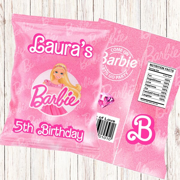 Barbie Personalised Party Bags - Etsy