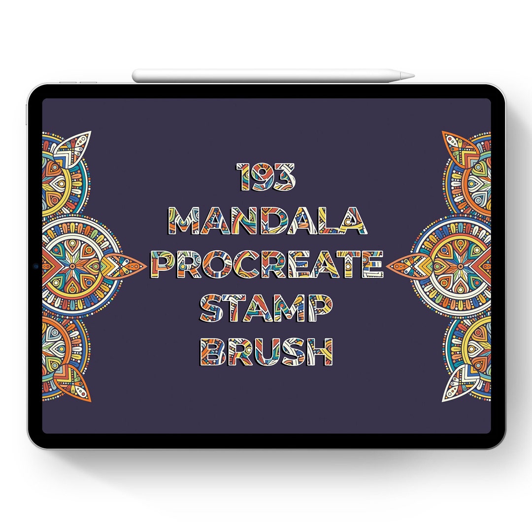 193 Stamps Bundle, Procreate Stamps, Procreate Brushes, Mandala Stamps ...