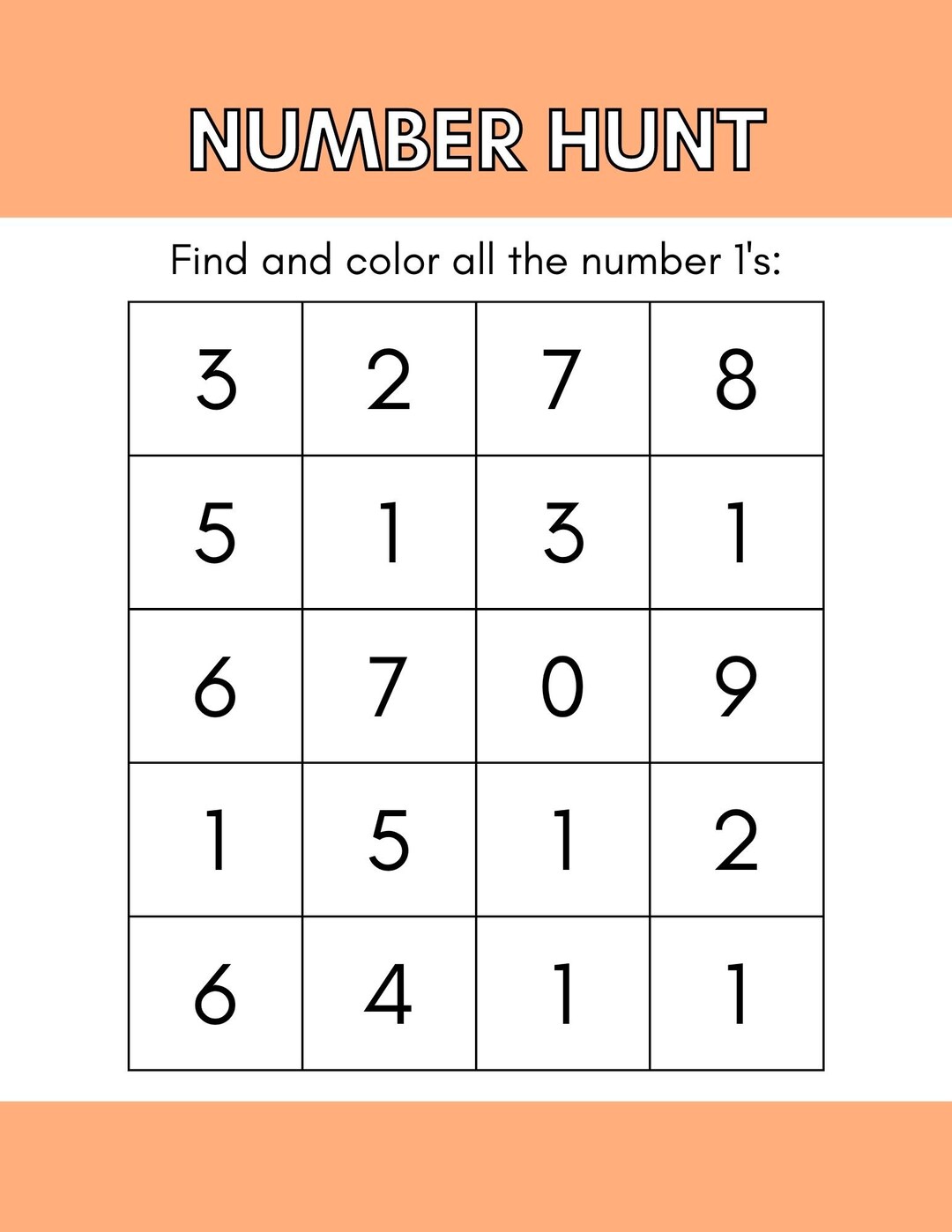 Number Hunt - Etsy