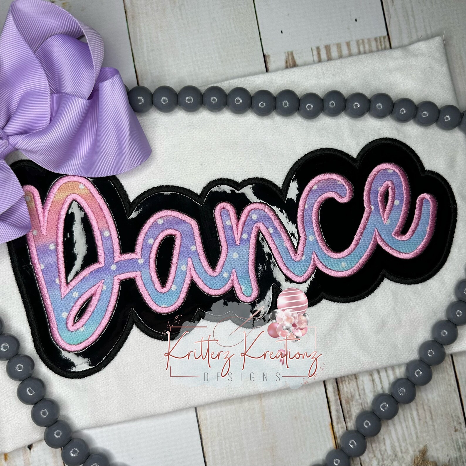 Dance Satin Double Applique Design. Dance Satin Offset Applique Design ...