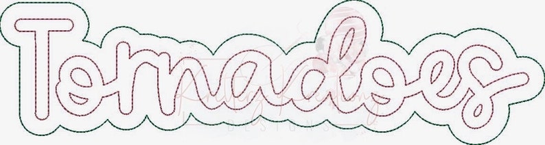Tornadoes Double Applique Design. Tornadoes Offset Applique Design ...