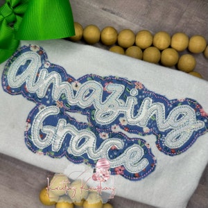 Amazing Grace Double Applique Design. Amazing Grace Offset Applique ...