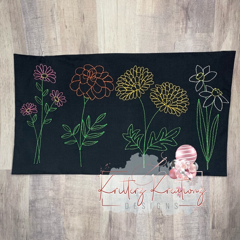 Birth Month Flower Embroidery Design. Birth Month Flowers. Birth ...