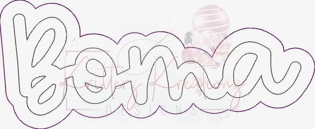 Boma Double Applique Design. Boma Offset Applique Design. Bonus Mom ...