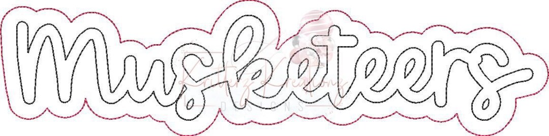 Musketeers Double Applique Design. Musketeers Offset Applique Design ...