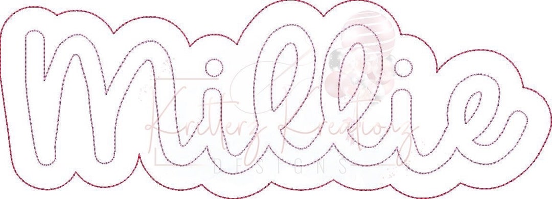 Millie Double Applique Design. Millie Offset Applique Design. Grandma ...