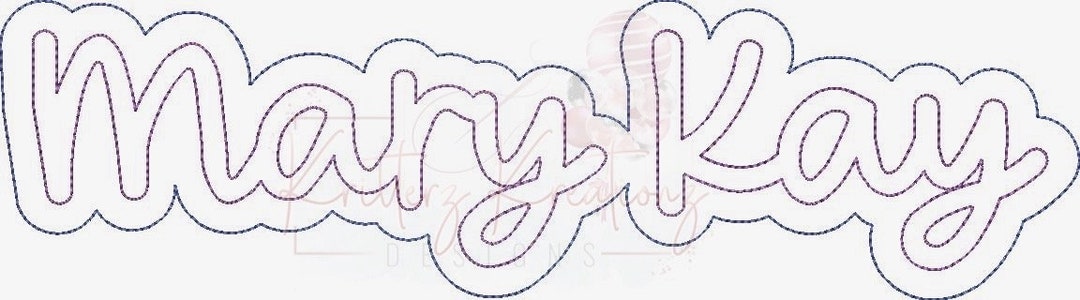 Mary Kay Double Applique Design. Mary Kay Offset Applique Design. Name ...