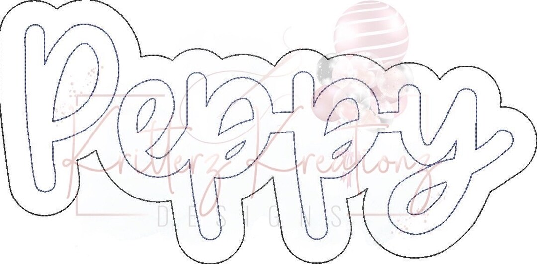 Peppy Double Applique Design. Peppy Offset Applique Design. Grandma ...