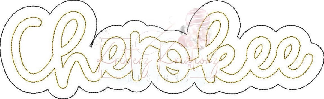 Cherokee Double Applique Design. Cherokee Offset Applique Design ...