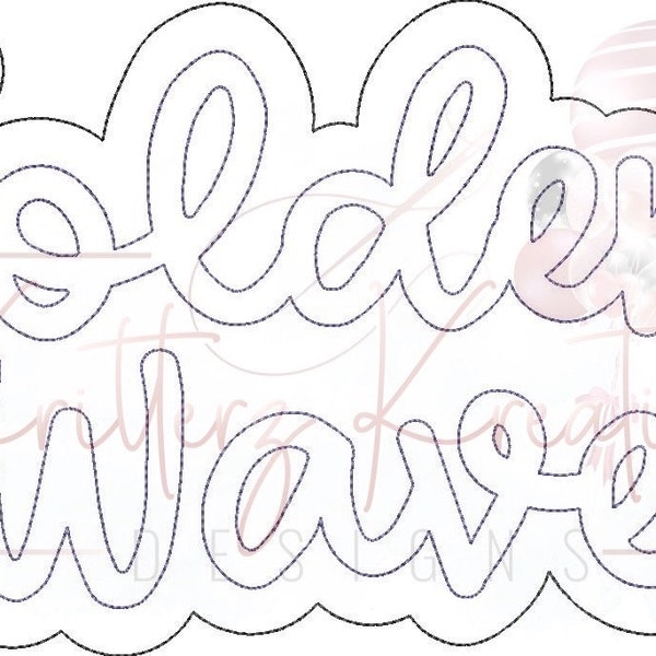 Wave Applique - Etsy