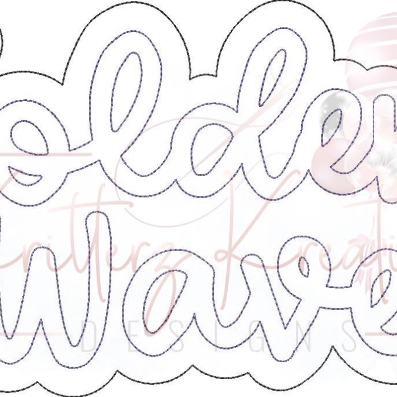 Wave Applique - Etsy