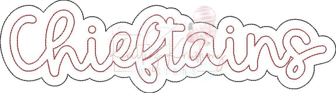 Chieftains Double Applique Design. Chieftains Offset Applique - Etsy