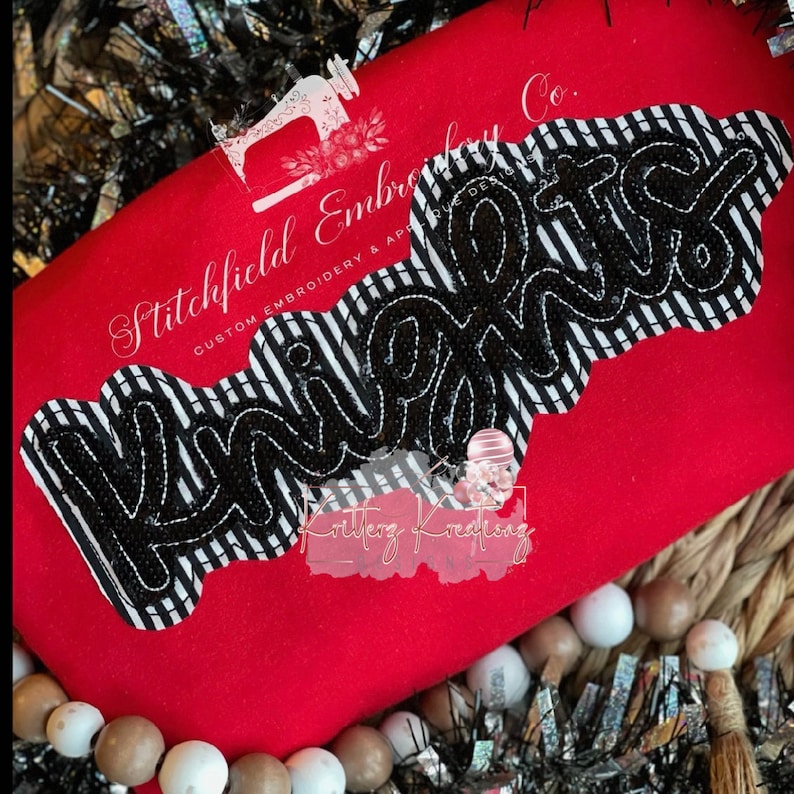 Knights Double Applique Design. Knights Offset Applique Design. School ...