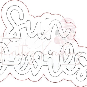 Sun Devils Embroidery Design - Etsy