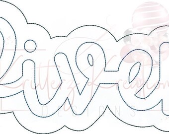 Mustangs Double Applique Design. Mustangs Offset Applique Design ...