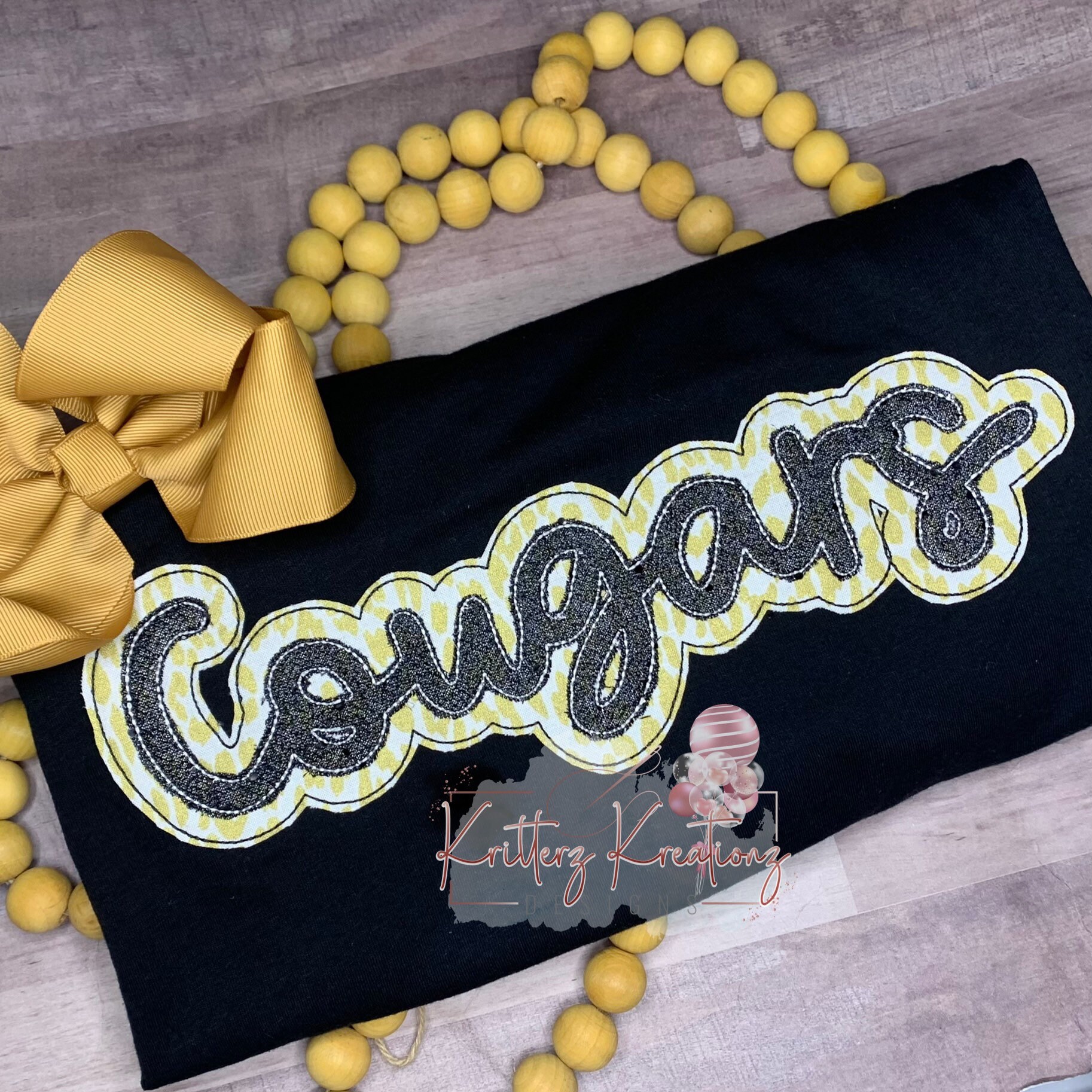 Cougars Double Applique Design. Cougars Offset Applique - Etsy