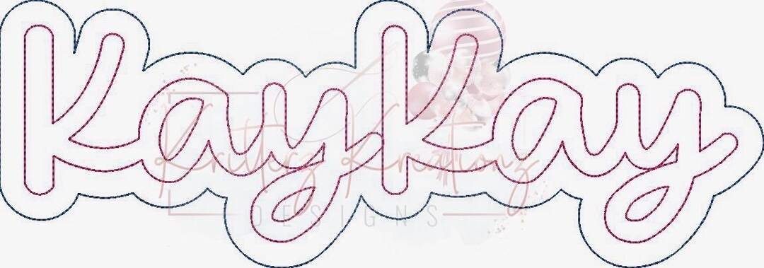 Kaykay Double Applique Design. Kaykay Offset Applique Design. Name ...