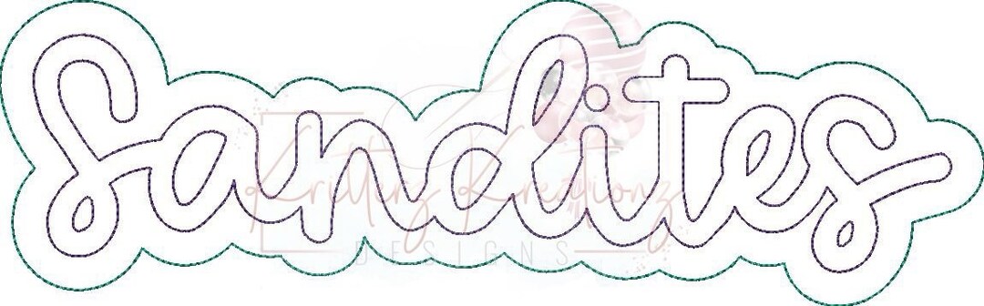 Sandites Double Applique Design. Sandites Offset Applique Design ...
