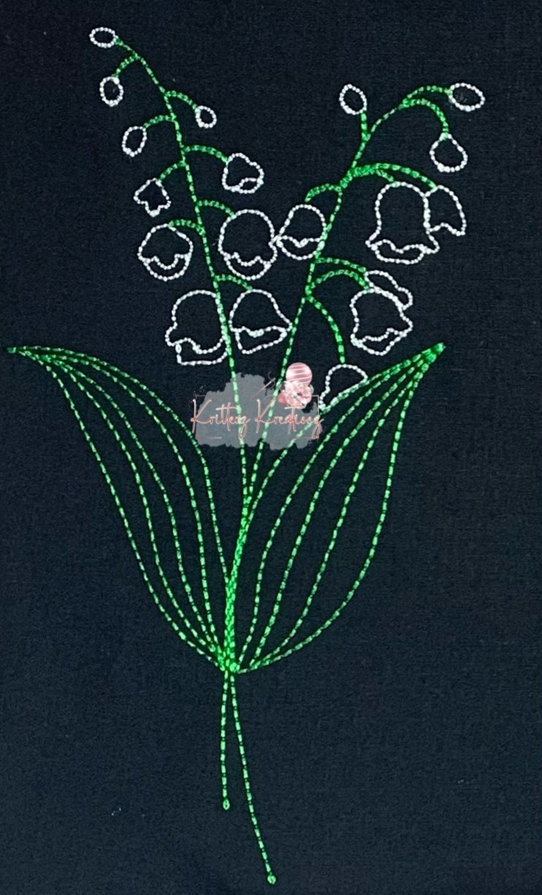 Lily of the Valley Embroidery Design. May Birth Month Flower. Flower Embroidery Design. 4 Sizes ...