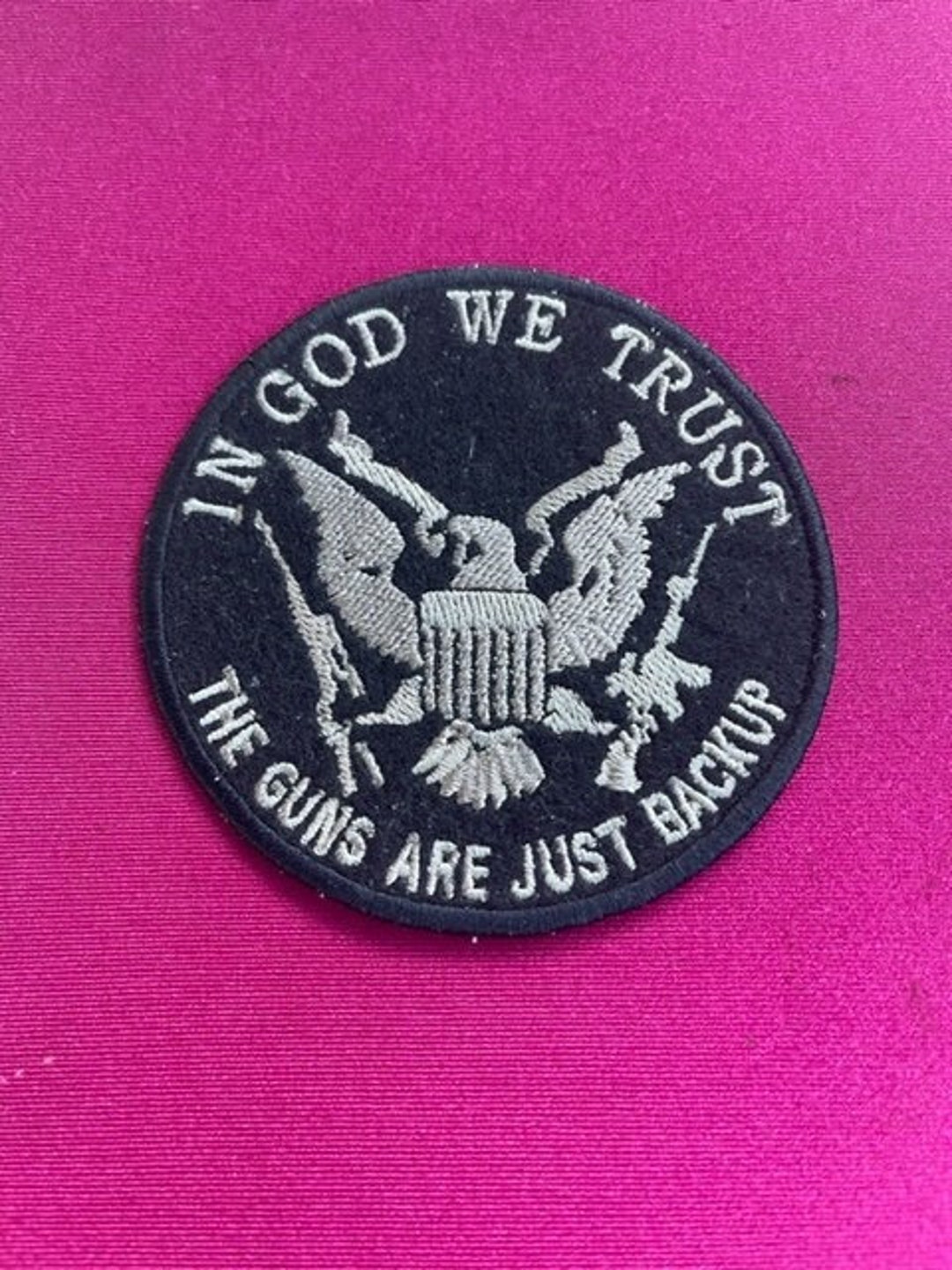 In God We Trust Patch, Patches,back Patch,custom Patches,iron on ...
