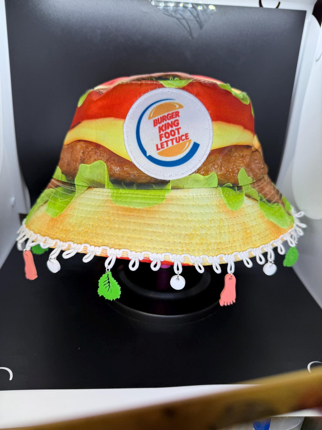 Burger King Foot Lettuce Inspired Bucket Hat / Festival Hat / Rave Hat ...