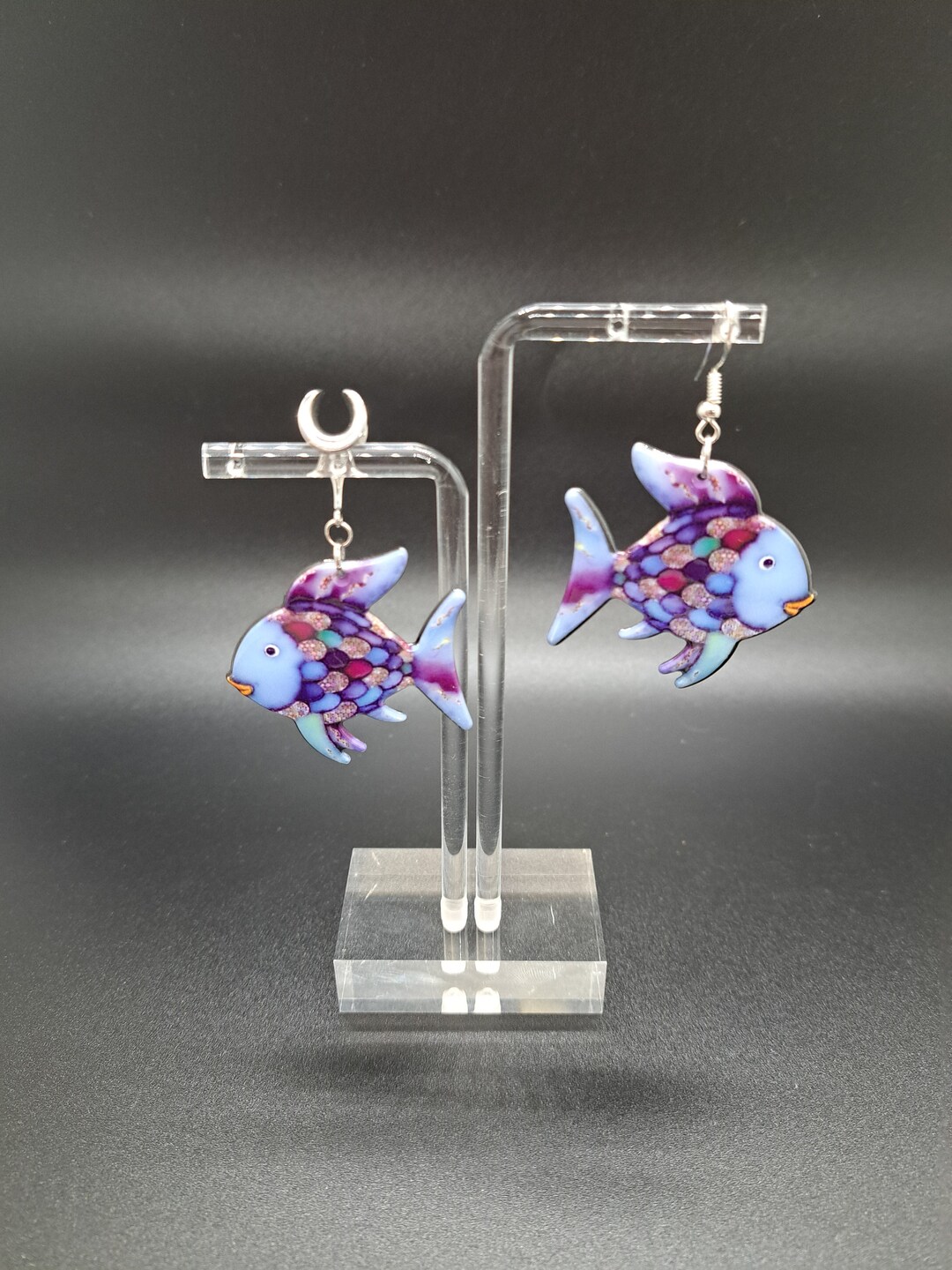 Rainbow Fish Inspired Earrings / Gauges - Etsy