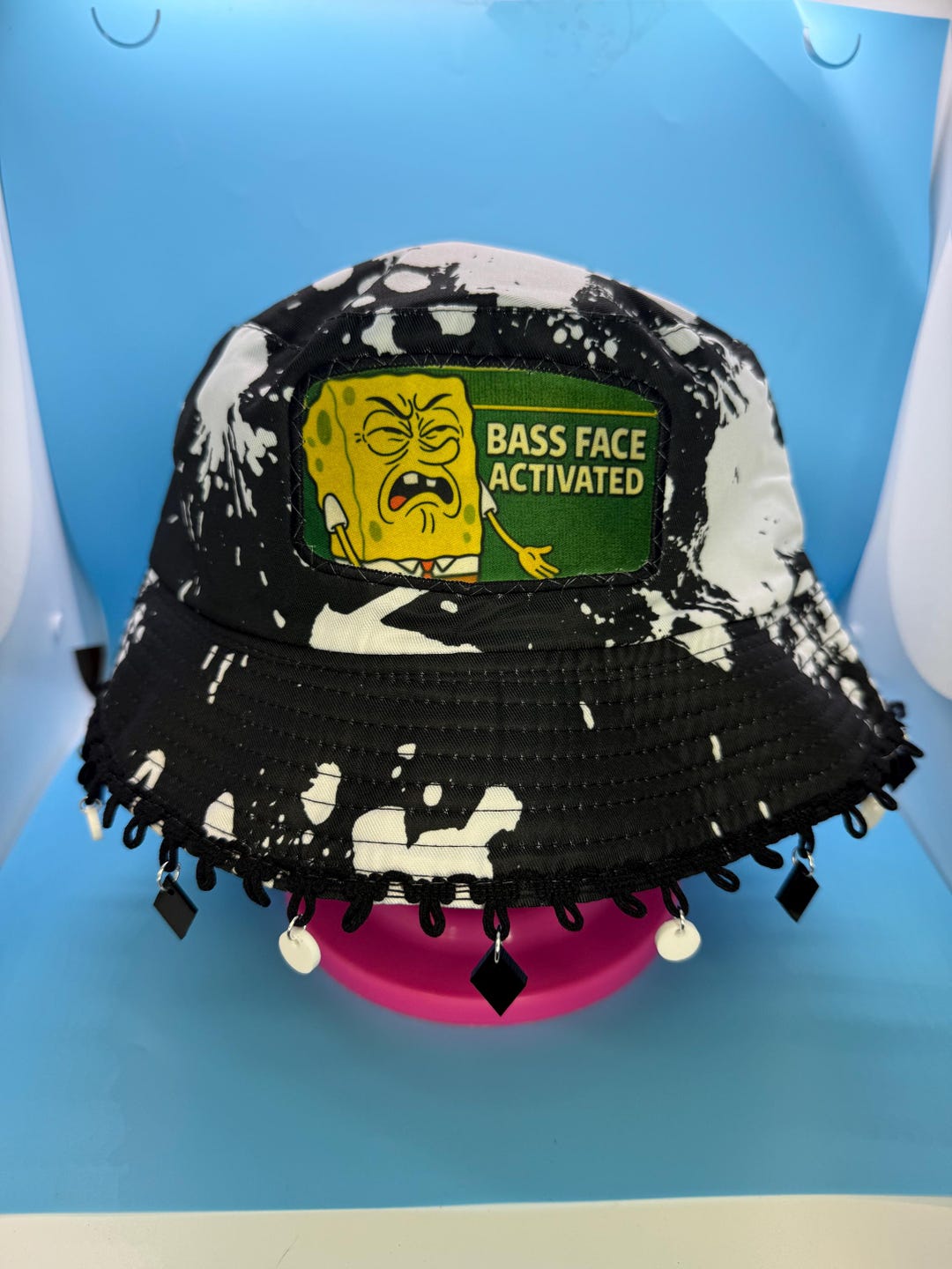Bass Face Activated (inspired by Sponge Bob) / Festival Hat / Rave Hat ...