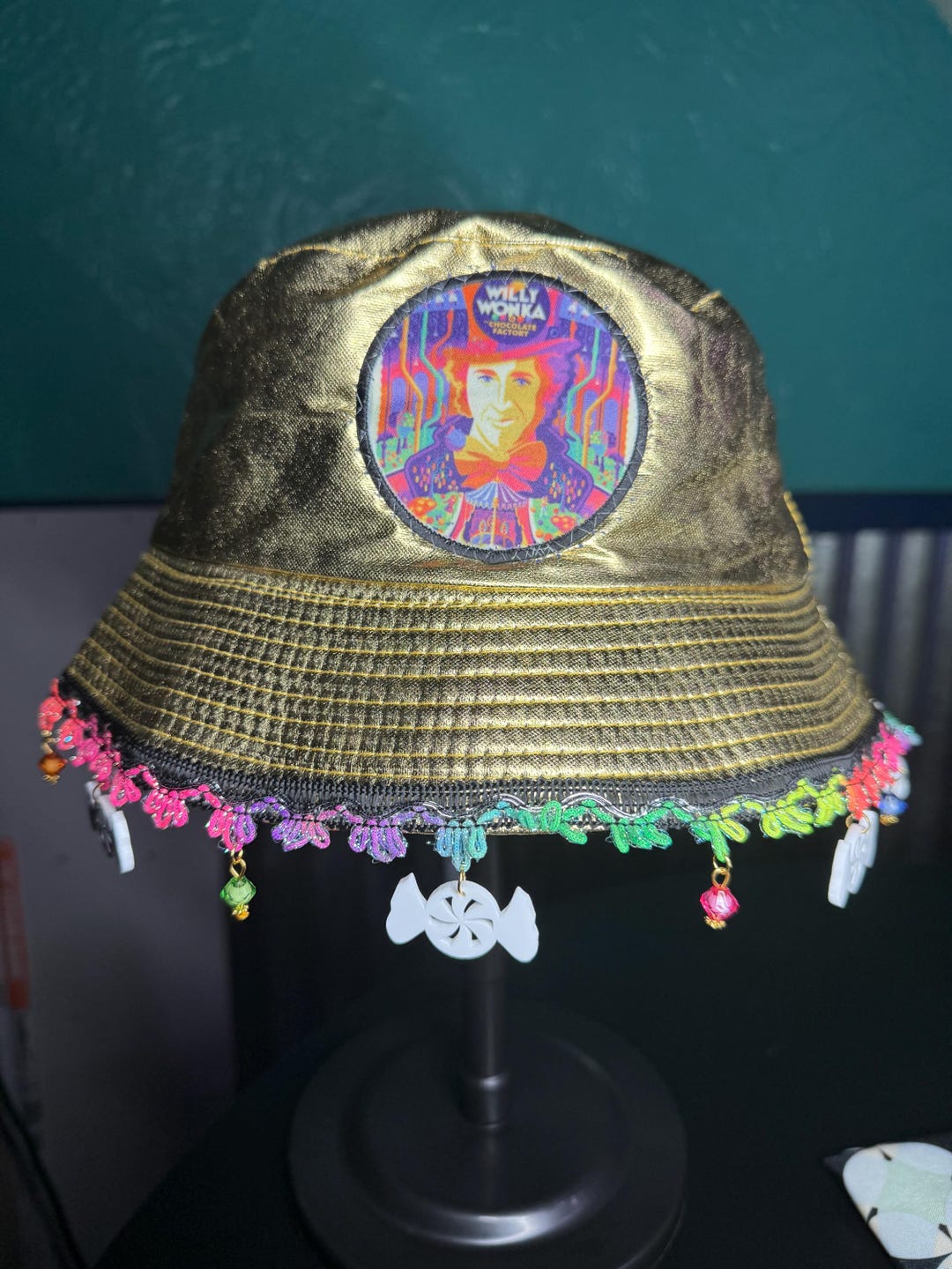 Willy Wonka & the Chocolate Factory Inspired Bucket Hat / Festival Hat ...