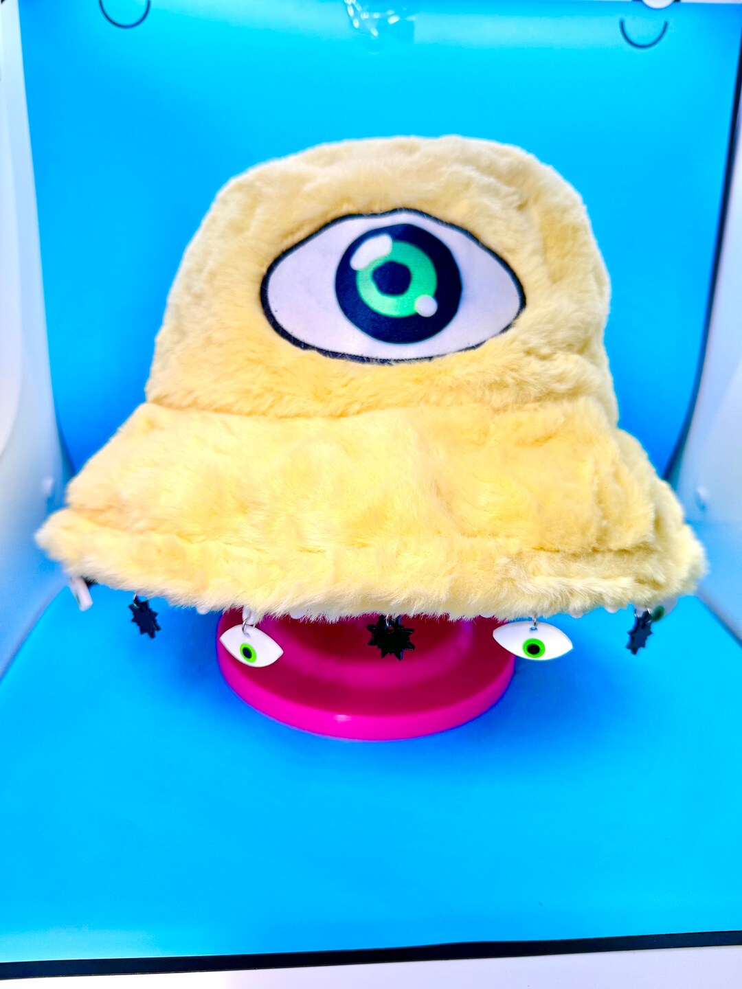 Cyclops Army - Subtronics Inspired Fur Bucket Hat / Festival Hat / Rave ...
