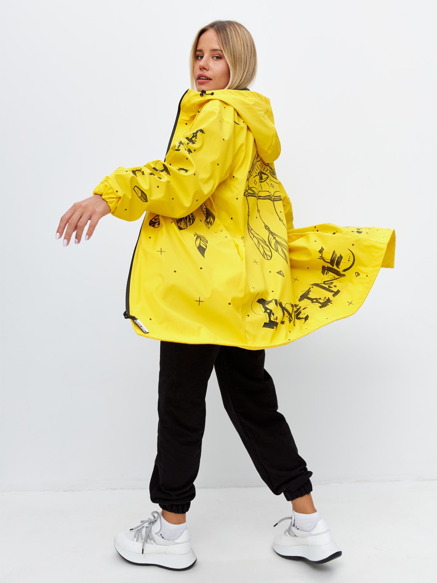 Unisex Waterproof Raincoat, Fashionable Rain Jacket, Waterproof Active ...