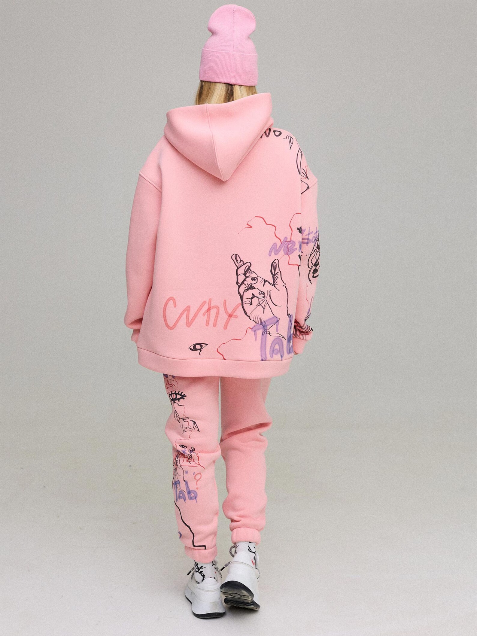 Pink Stylish Womens Track Suit: Hoodies and Joggers Set, Perfect for ...