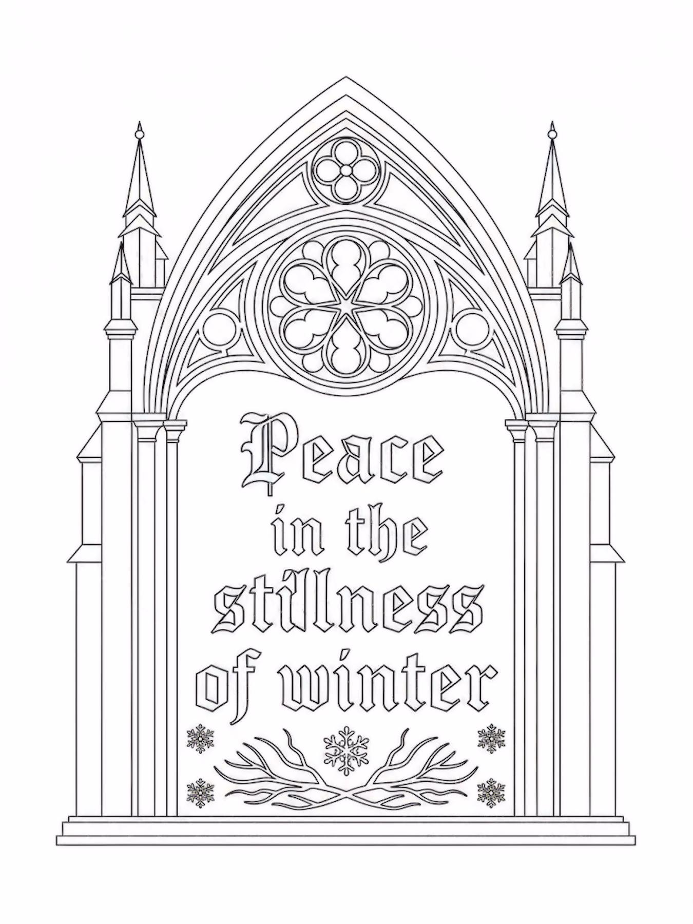 Fall Gothic Mindfulness Printable Art Pack | Stress Relief Digital ...