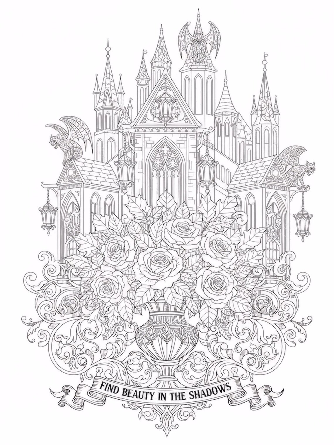 Fall Gothic Mindfulness Printable Art Pack | Stress Relief Digital ...