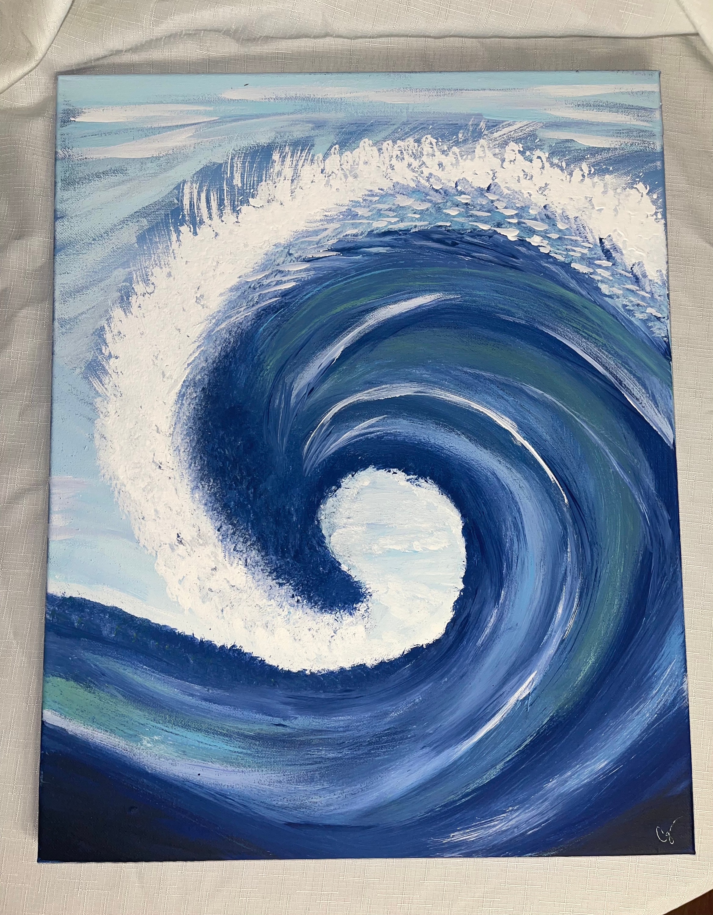 Acrylic Painting Ocean Wave - Etsy