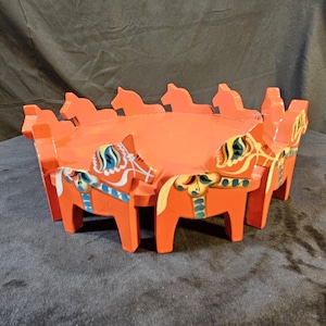 Vintage Wooden Dala Horse Collection. All Are Handcarved and ...