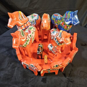 Vintage Wooden Dala Horse Collection. All Are Handcarved and ...