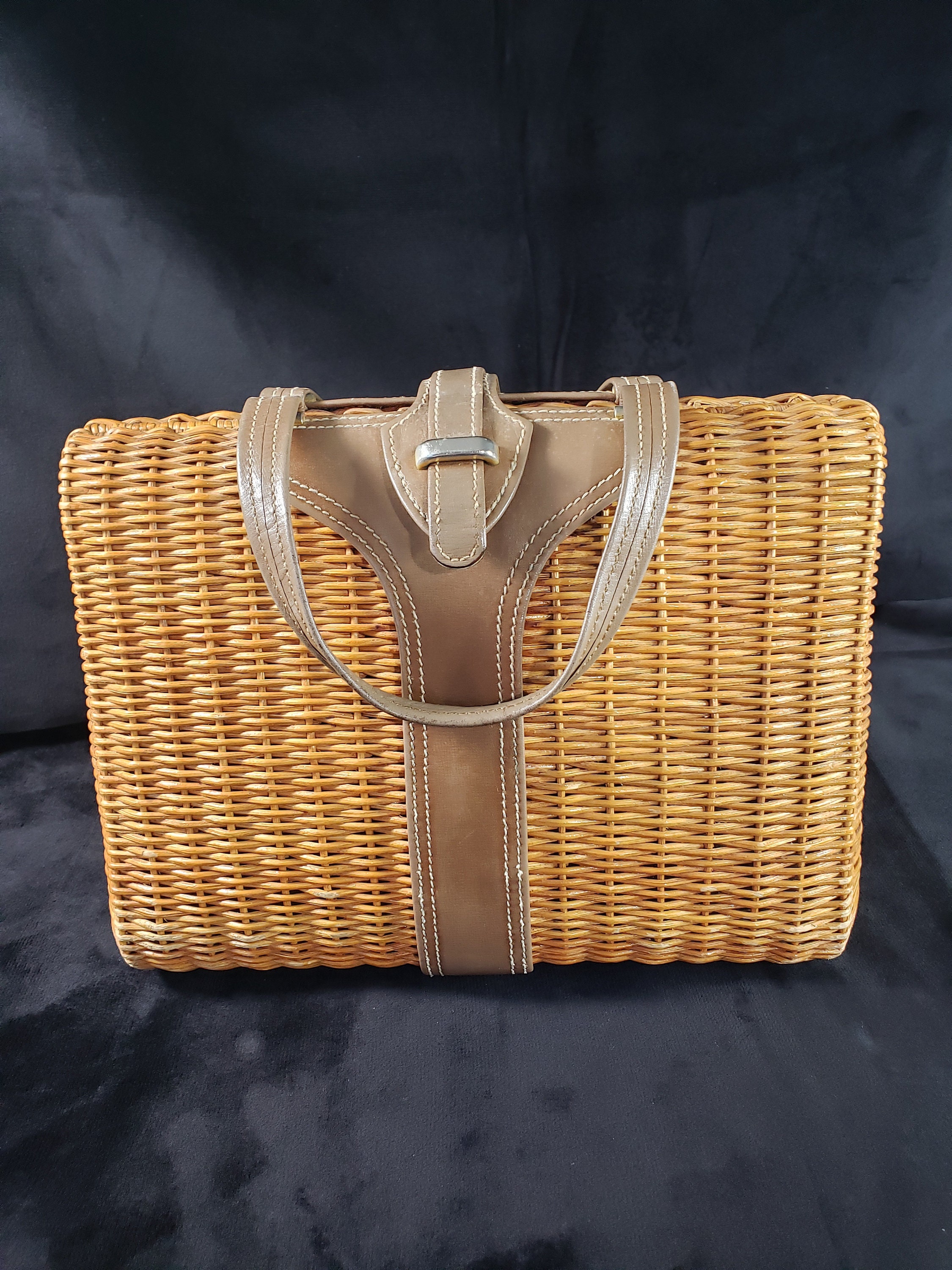 RARE Handmade & Vintage Rodo of Italy Basket Weave Wicker and - Etsy