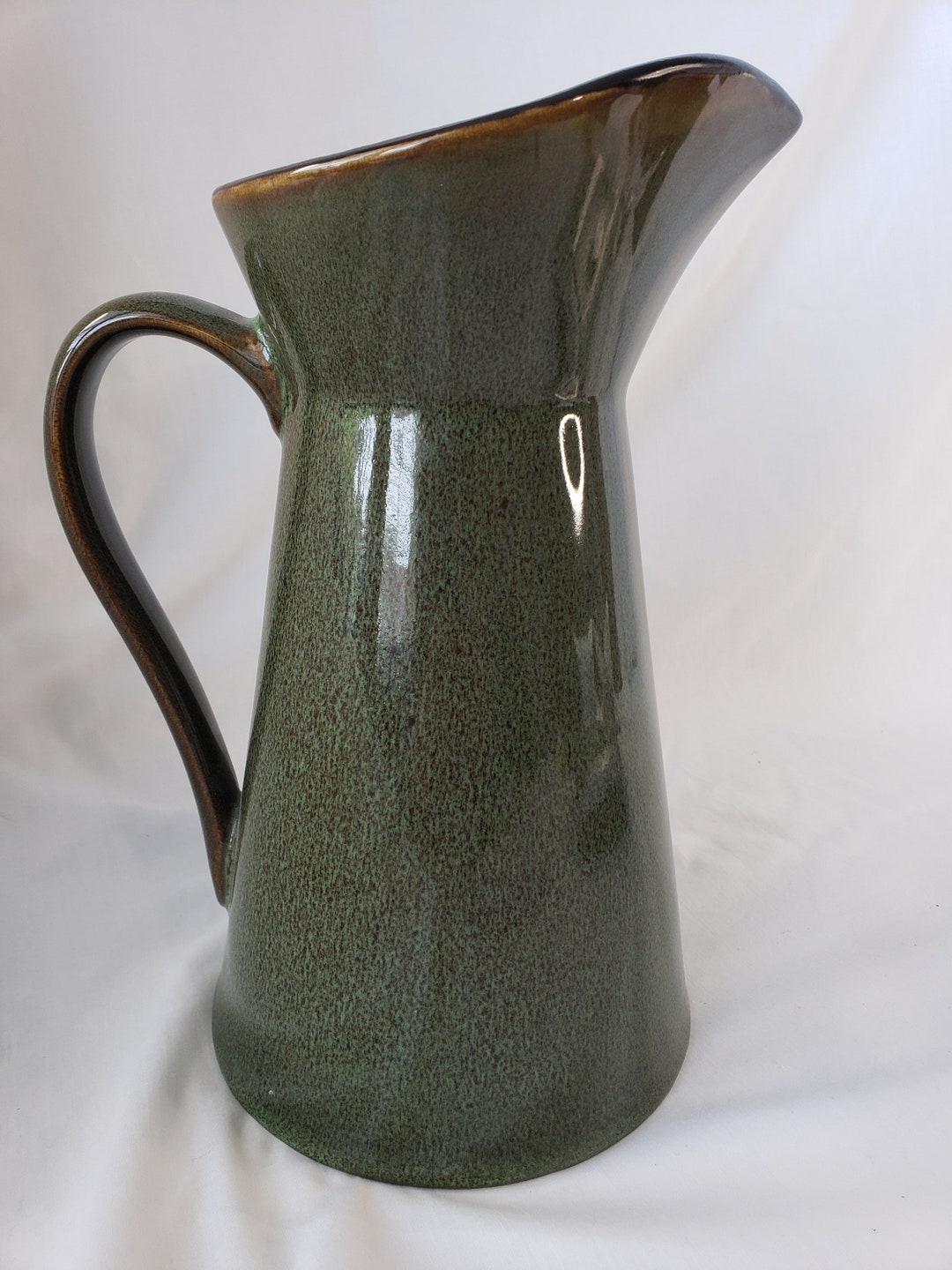 Retired Metro Zen Farmhouse Ceramic Pitcher by Gibson - Etsy