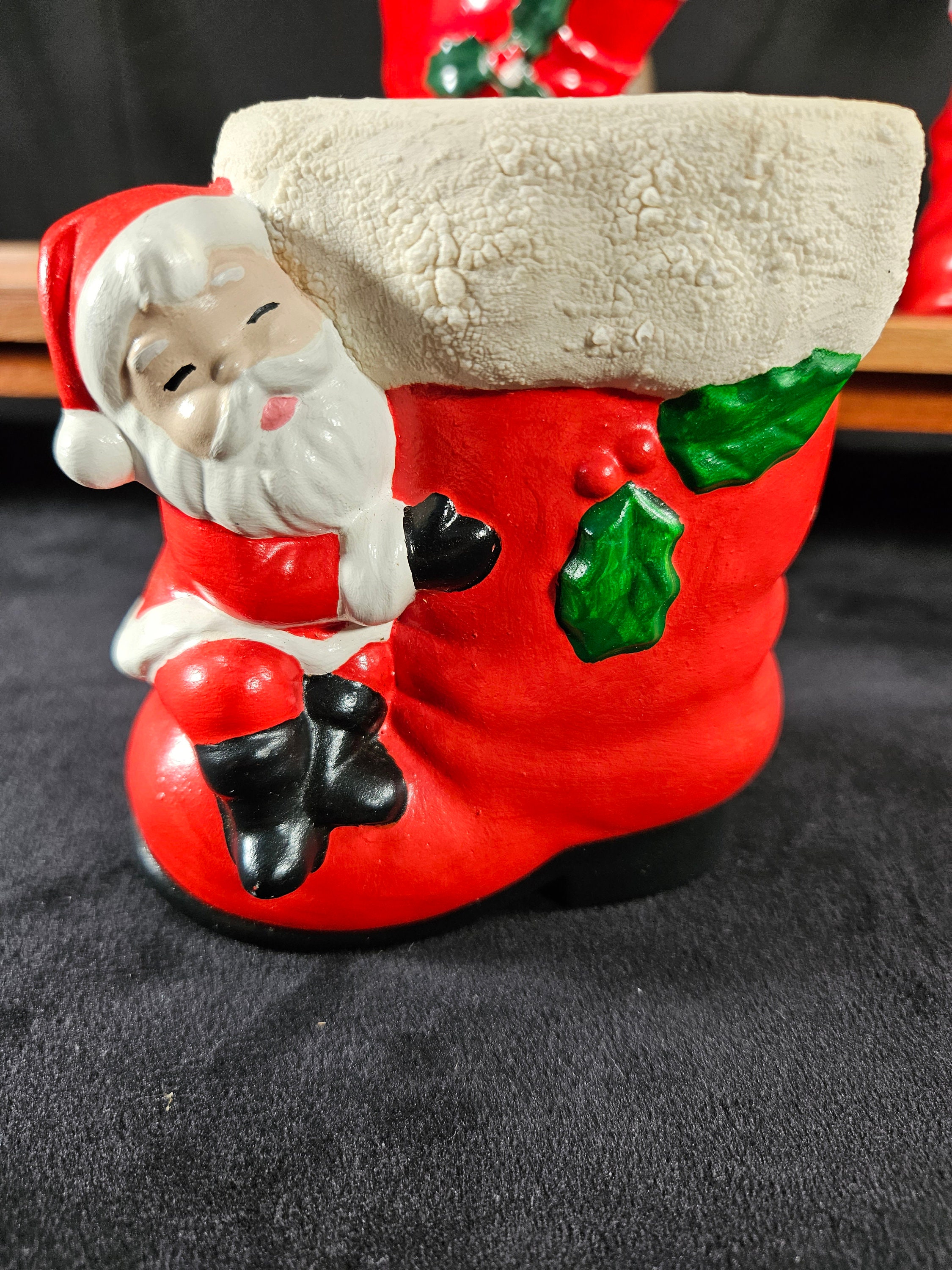 9 Piece Lot - Vintage Santa Boot Collection - Etsy